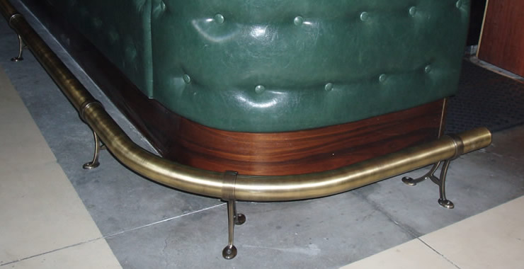 Custom Bar Foot Rails, Sneeze Guards, Glass Racks, & More | ESP Metal ...