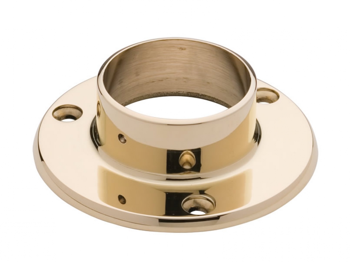 Model 505 Coated Polished Brass Wall Flange | ESP Metal Products & Crafts