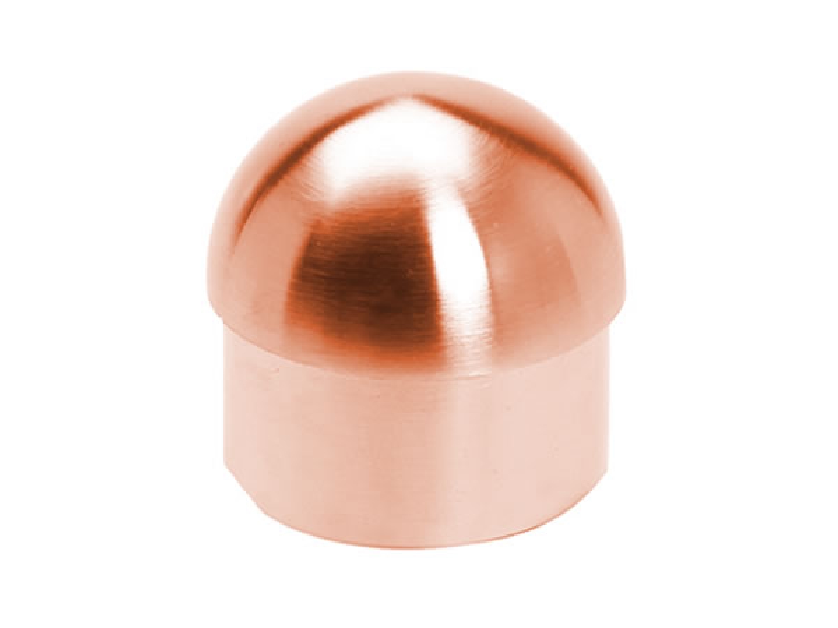 Model 730 Polished Copper Domed End Cap | ESP Metal Products & Crafts