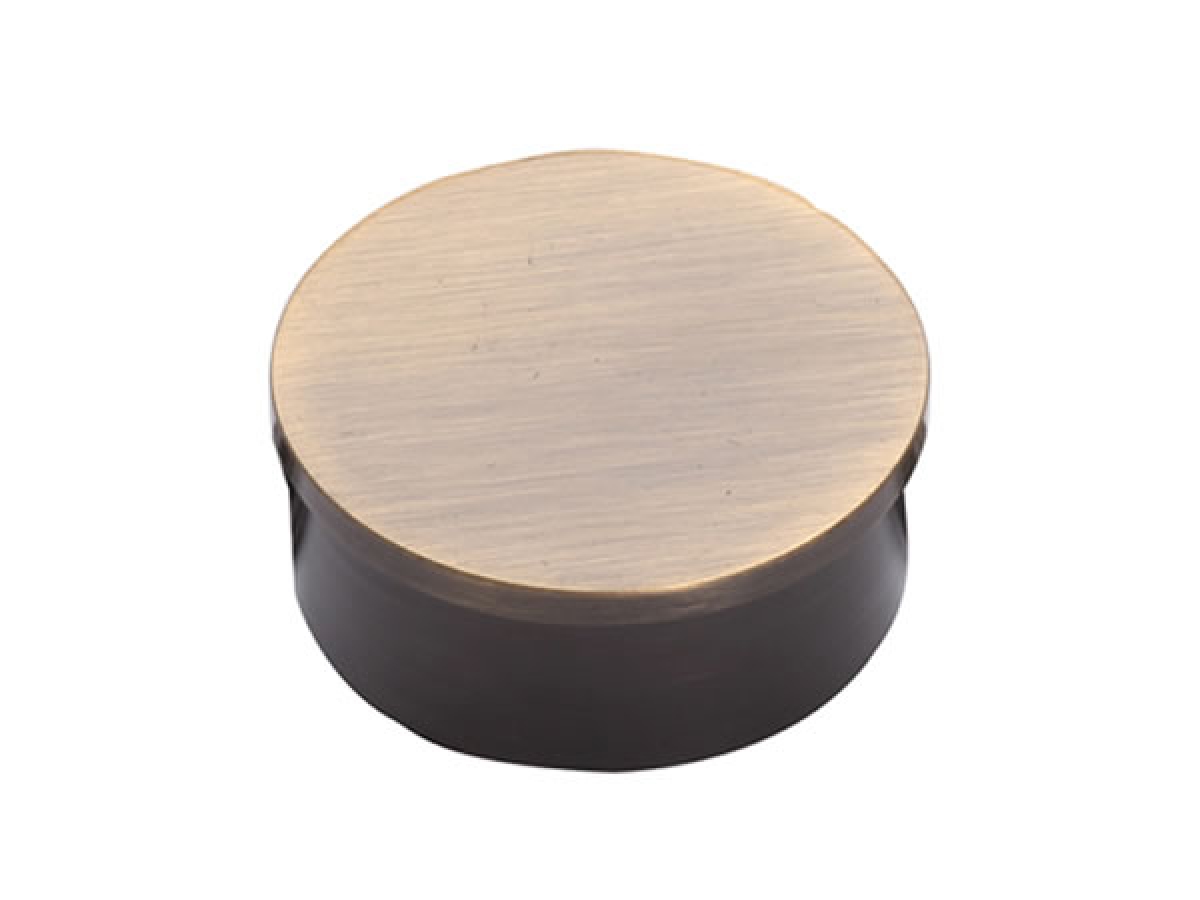 Model 732 Antique Brass Flush Flat End Cap | ESP Metal Products & Crafts