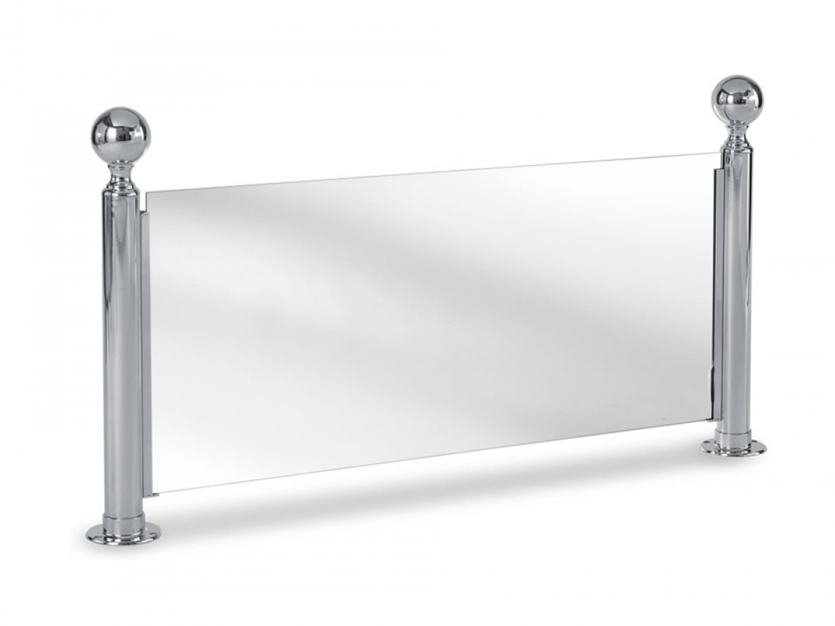 Model P224 Satin Stainless Steel Ball-Top Partition Posts | ESP Metal ...