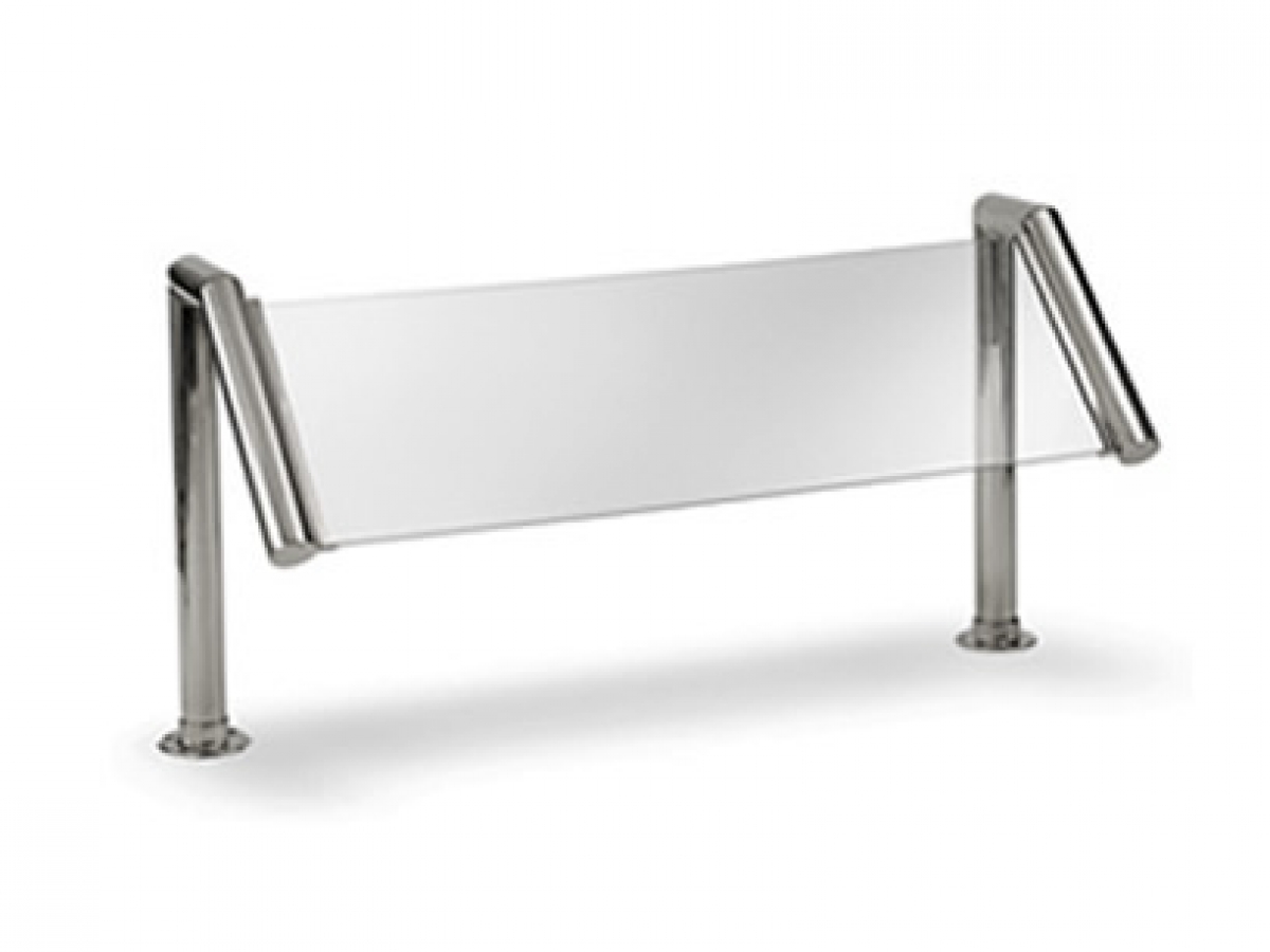 Model S202A Satin Stainless Steel Self-Service Food Shield Posts | ESP ...