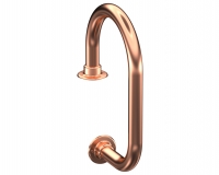 Model W901 Polished Copper Service Bar Rail | ESP Metal Products & Crafts