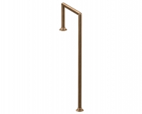 Model W906 Antique Brass Floor-Mounted Service Bar Rail | ESP Metal ...