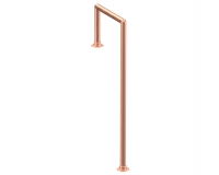 Model W906 Satin Copper Floor-Mounted Service Bar Rail | ESP Metal ...