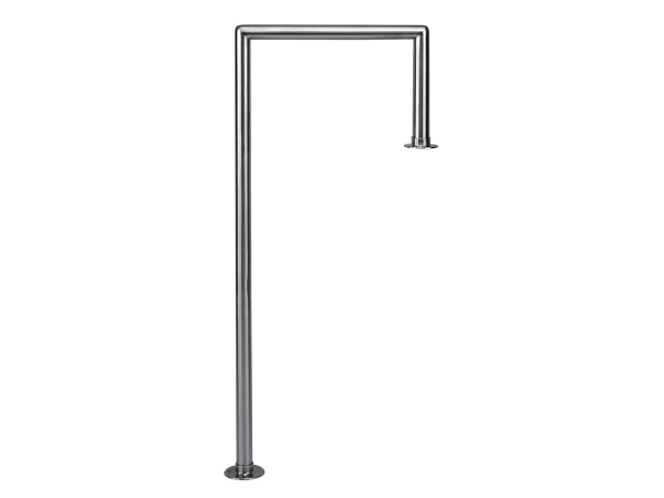 Model W906 Polished Stainless Steel Floor-Mounted Service Bar Rail ...