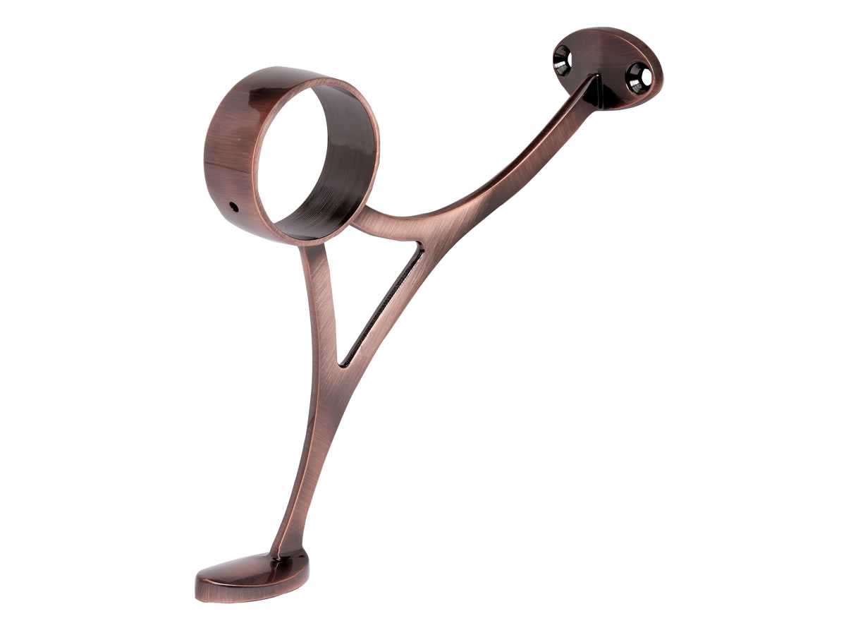 Model 101 Antique Copper Combination Floor Bracket | ESP Metal Products ...