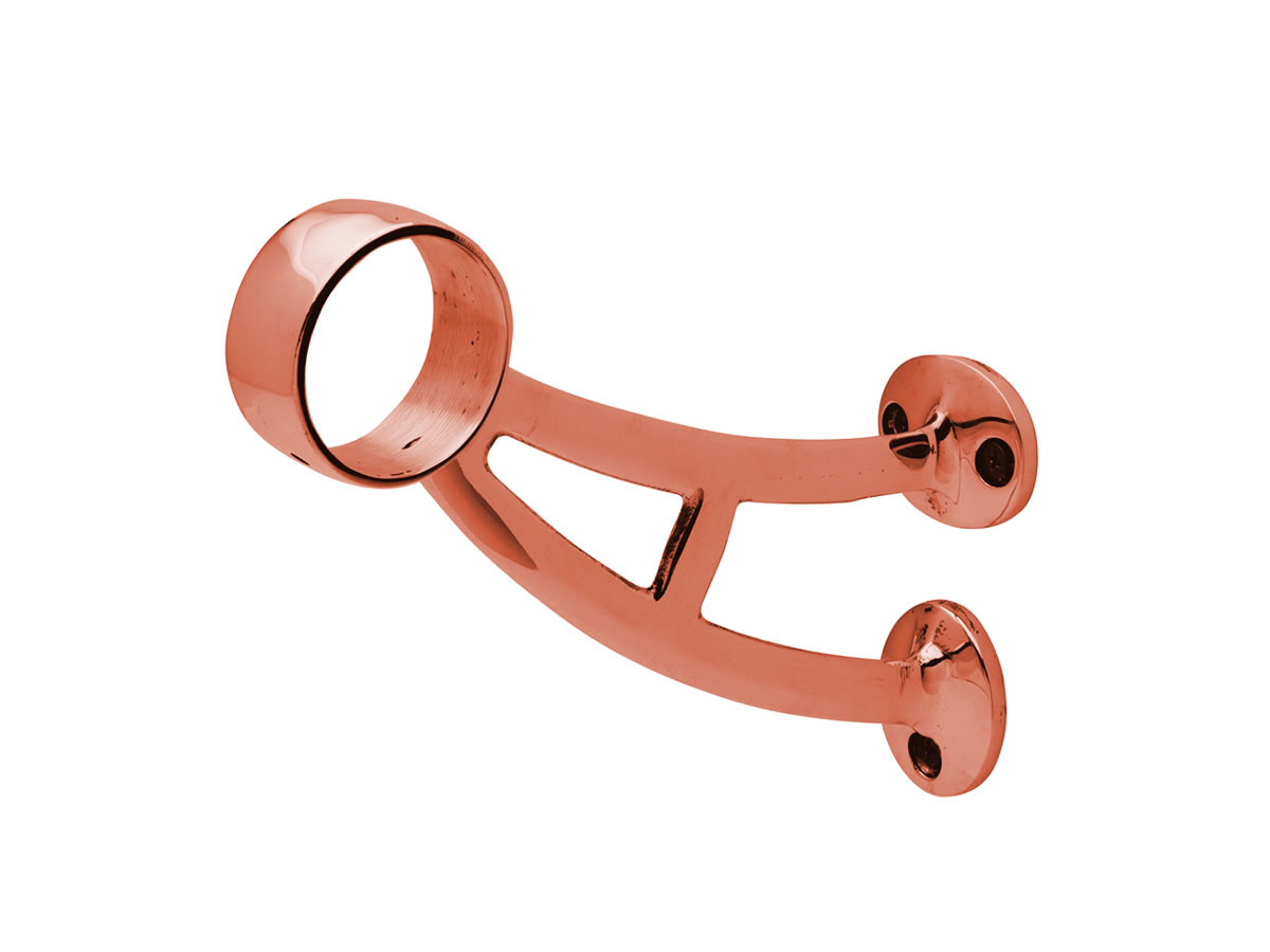 Model 102 Polished Copper Bar Bracket | ESP Metal Products & Crafts