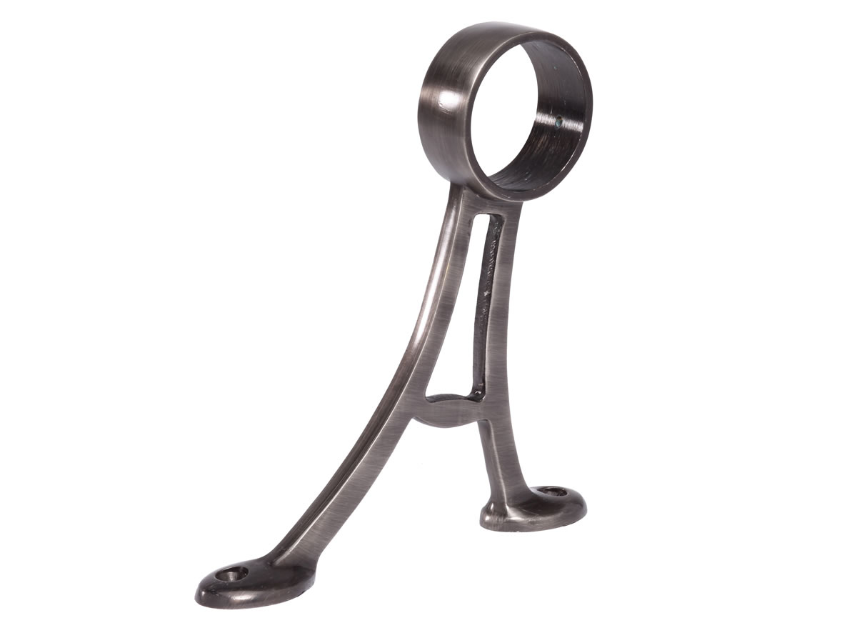 Model 103 Antique Nickel Floor Bracket | ESP Metal Products & Crafts