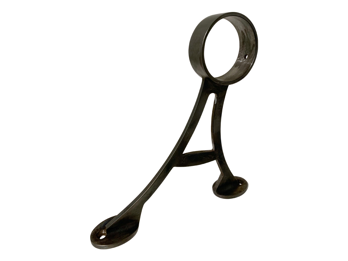 Model 103 Blackened Stainless Steel Floor Bracket | ESP Metal Products ...