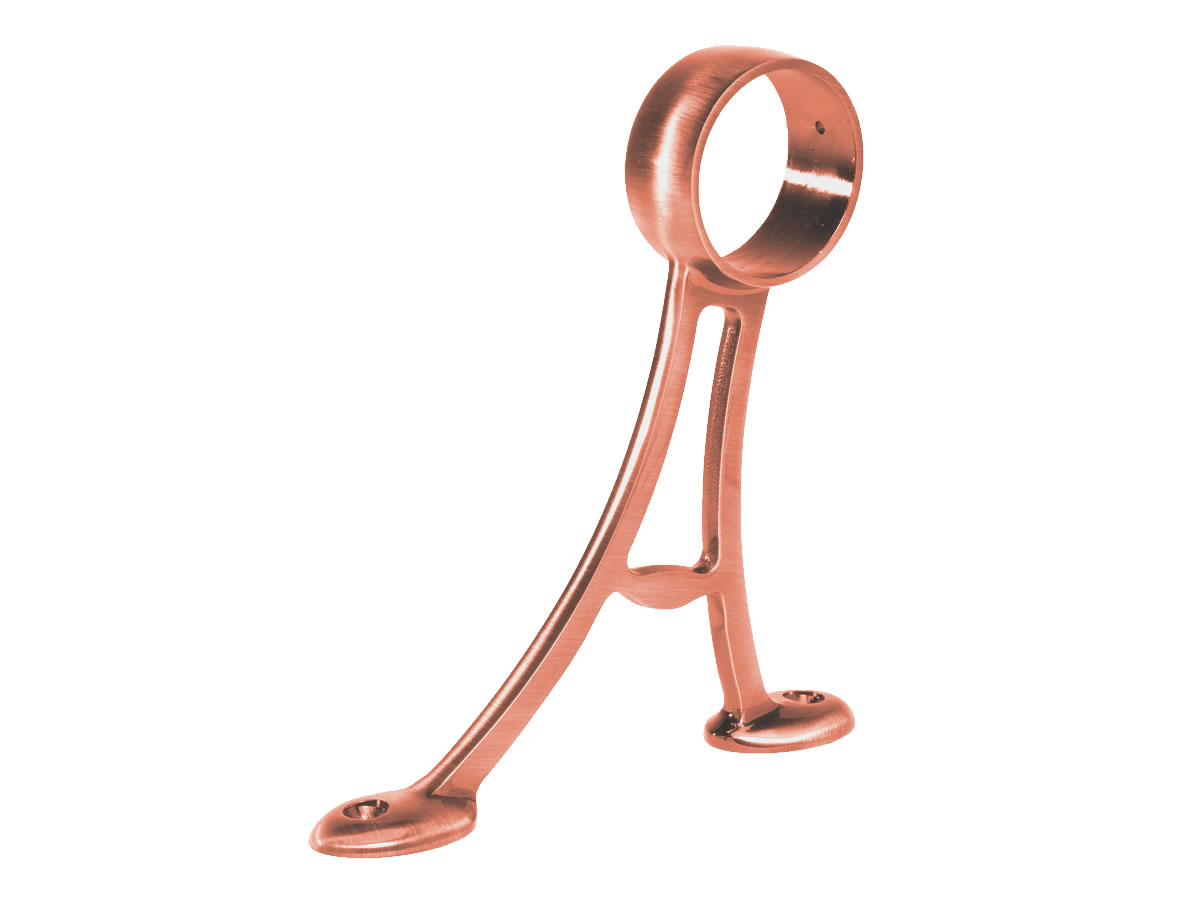 Model 103 Satin Copper Floor Bracket | ESP Metal Products & Crafts