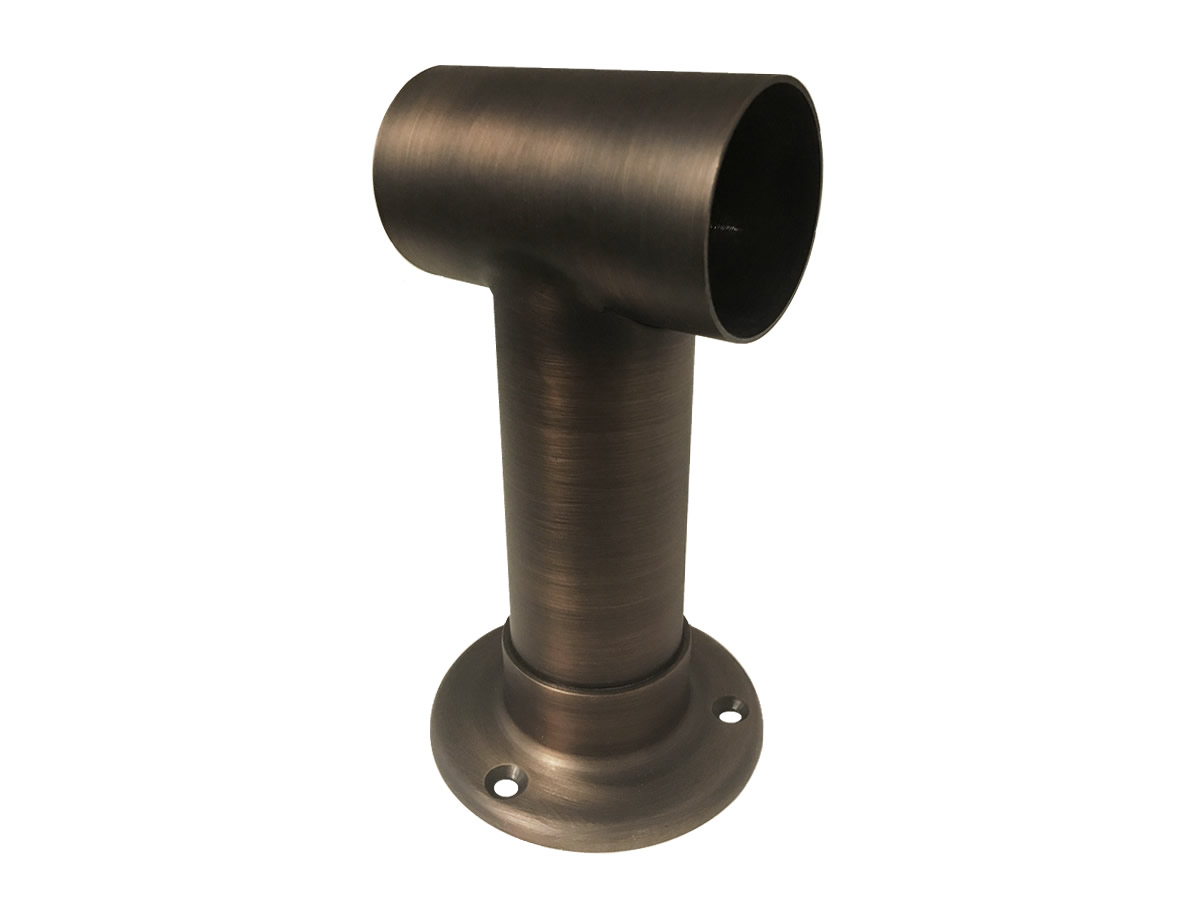 Model 128 Antique Brass Post Bracket | ESP Metal Products & Crafts