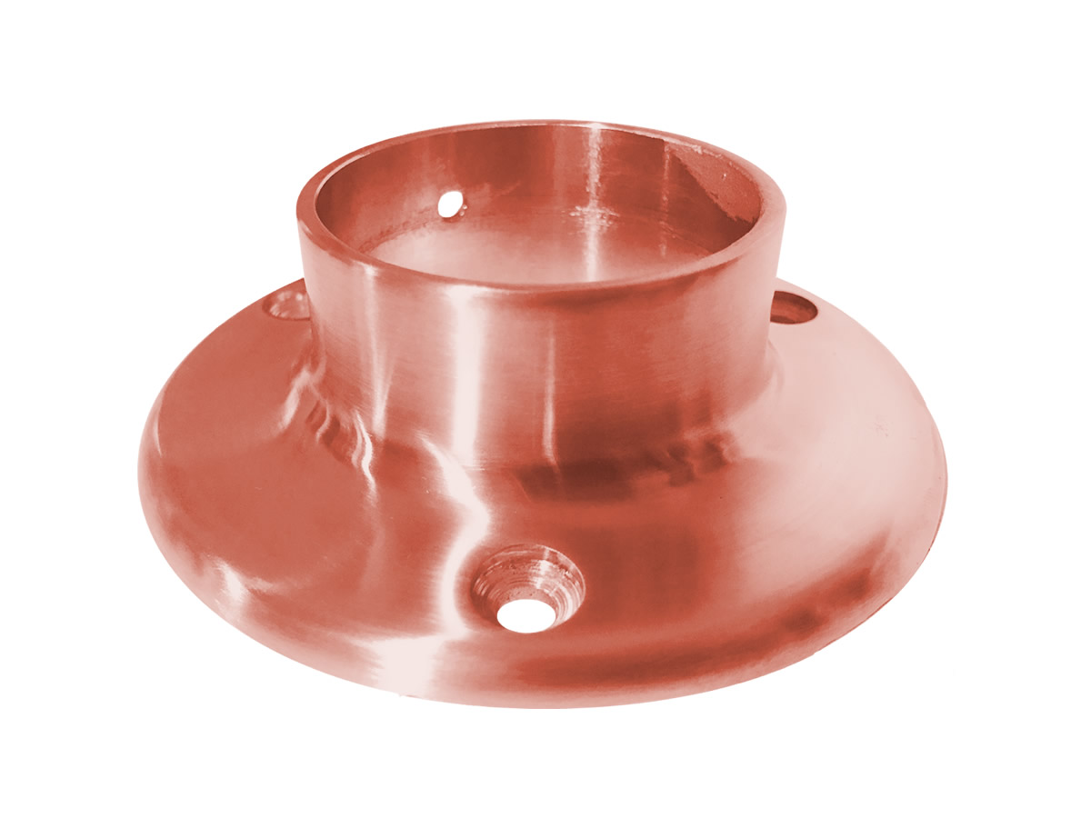 Model 505 Satin Copper Wall Flange | ESP Metal Products & Crafts
