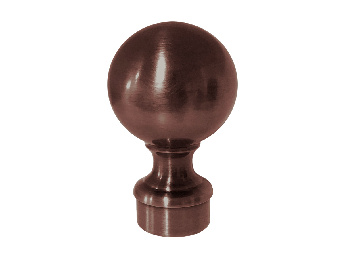 Model 812 Antique Bronze Ball Top End Cap | ESP Metal Products & Crafts