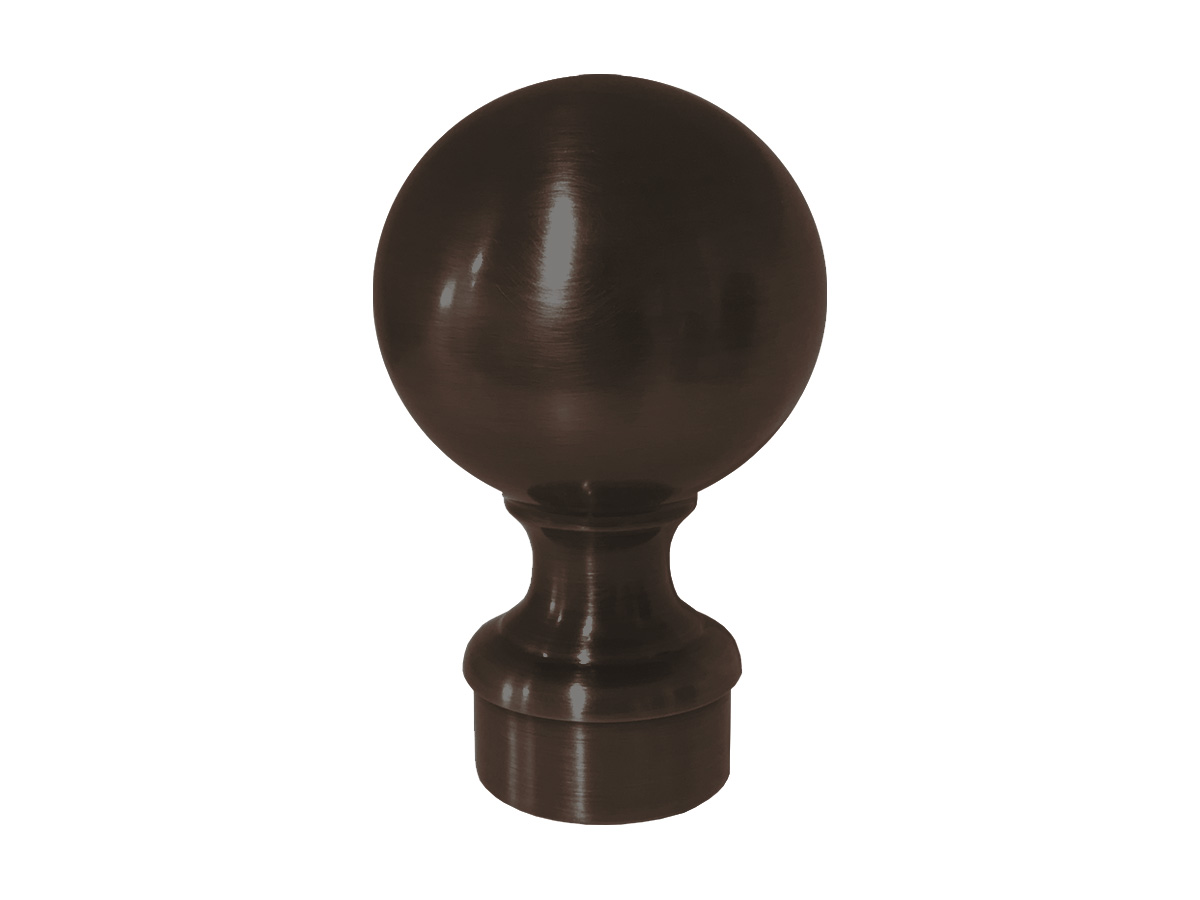 Model 812 Oil Rubbed Bronze Ball Top End Cap | ESP Metal Products & Crafts