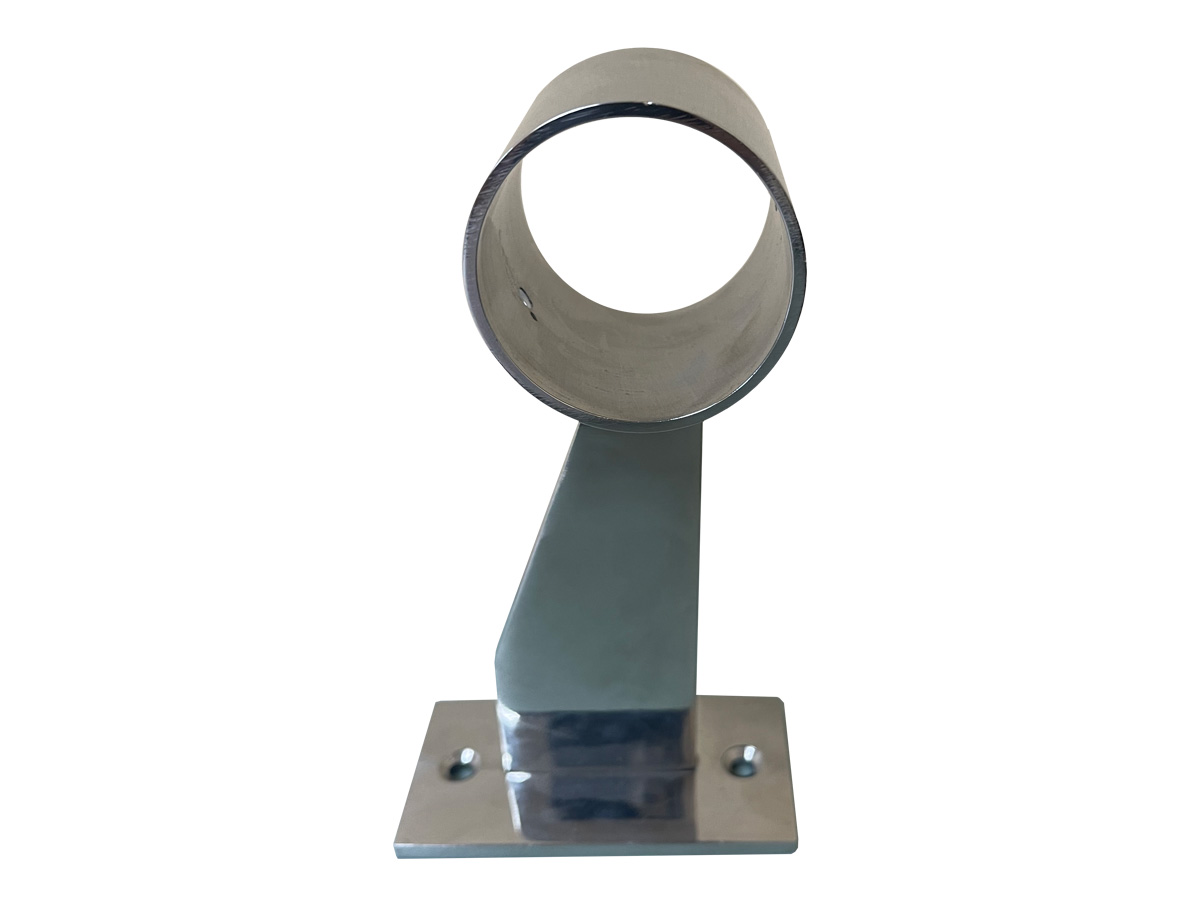 Model 105 Polished Stainless Steel Contemporary Floor Bracket | ESP ...