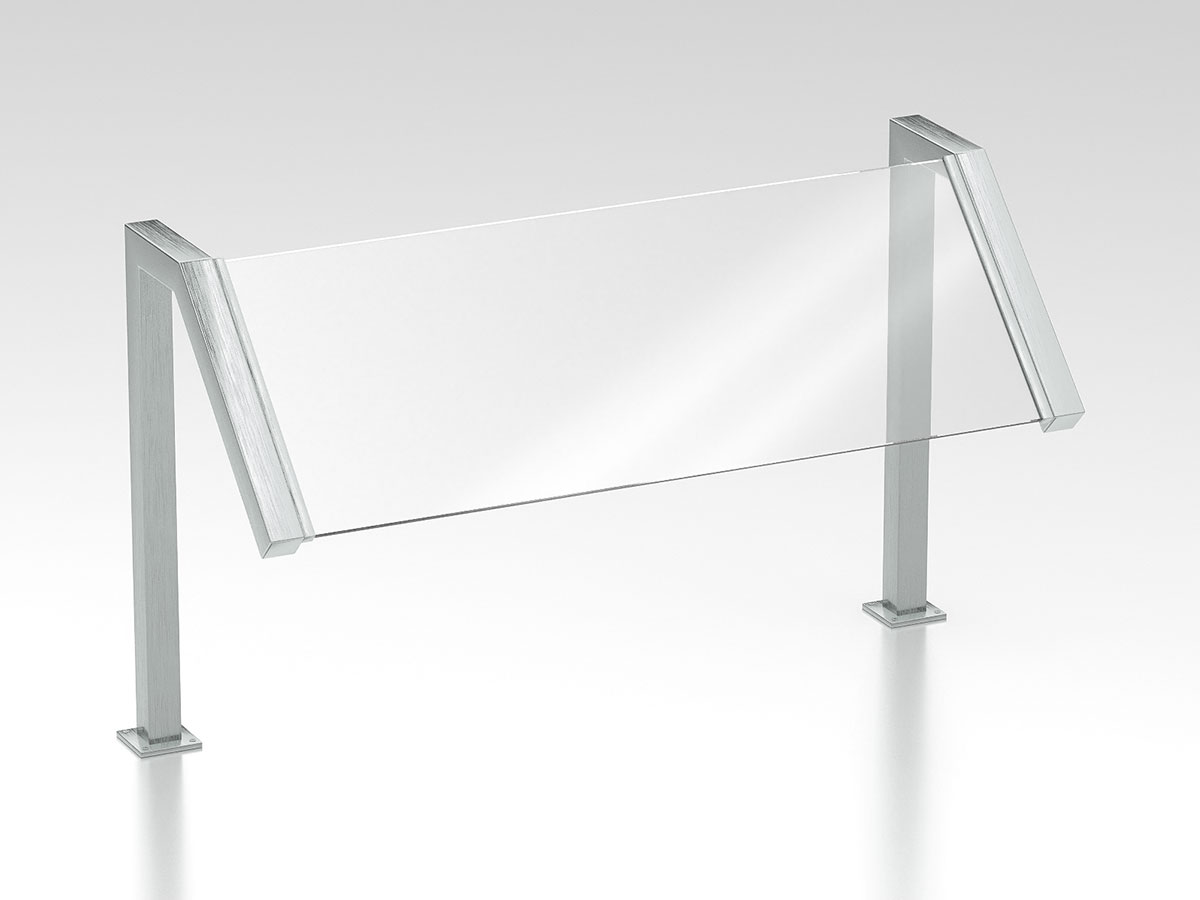 Custom Bar Foot Rails, Food Shields, Sneeze Guards | ESP Metal Products ...