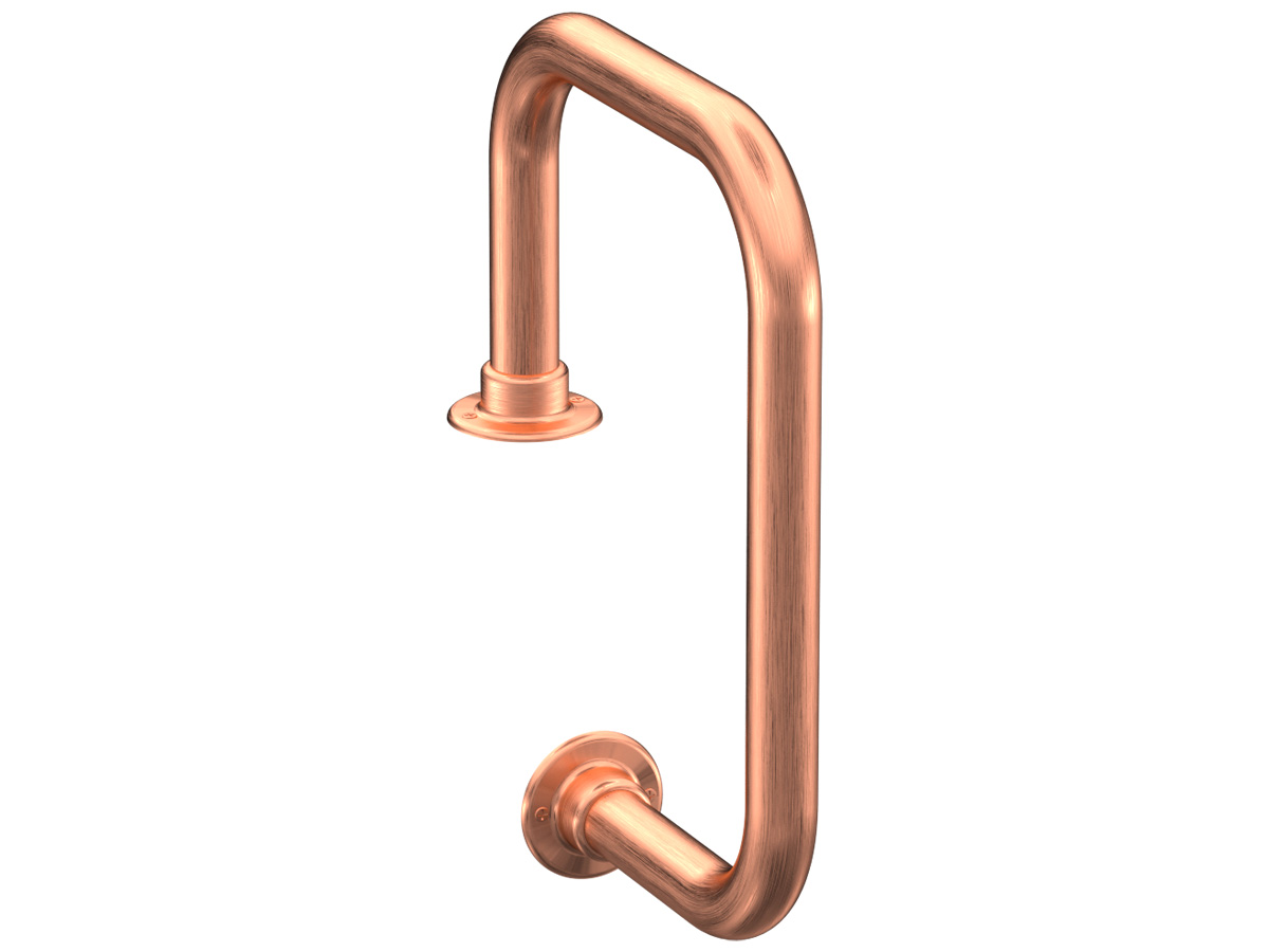 Model W905 Satin Copper Service Bar Rail | ESP Metal Products & Crafts