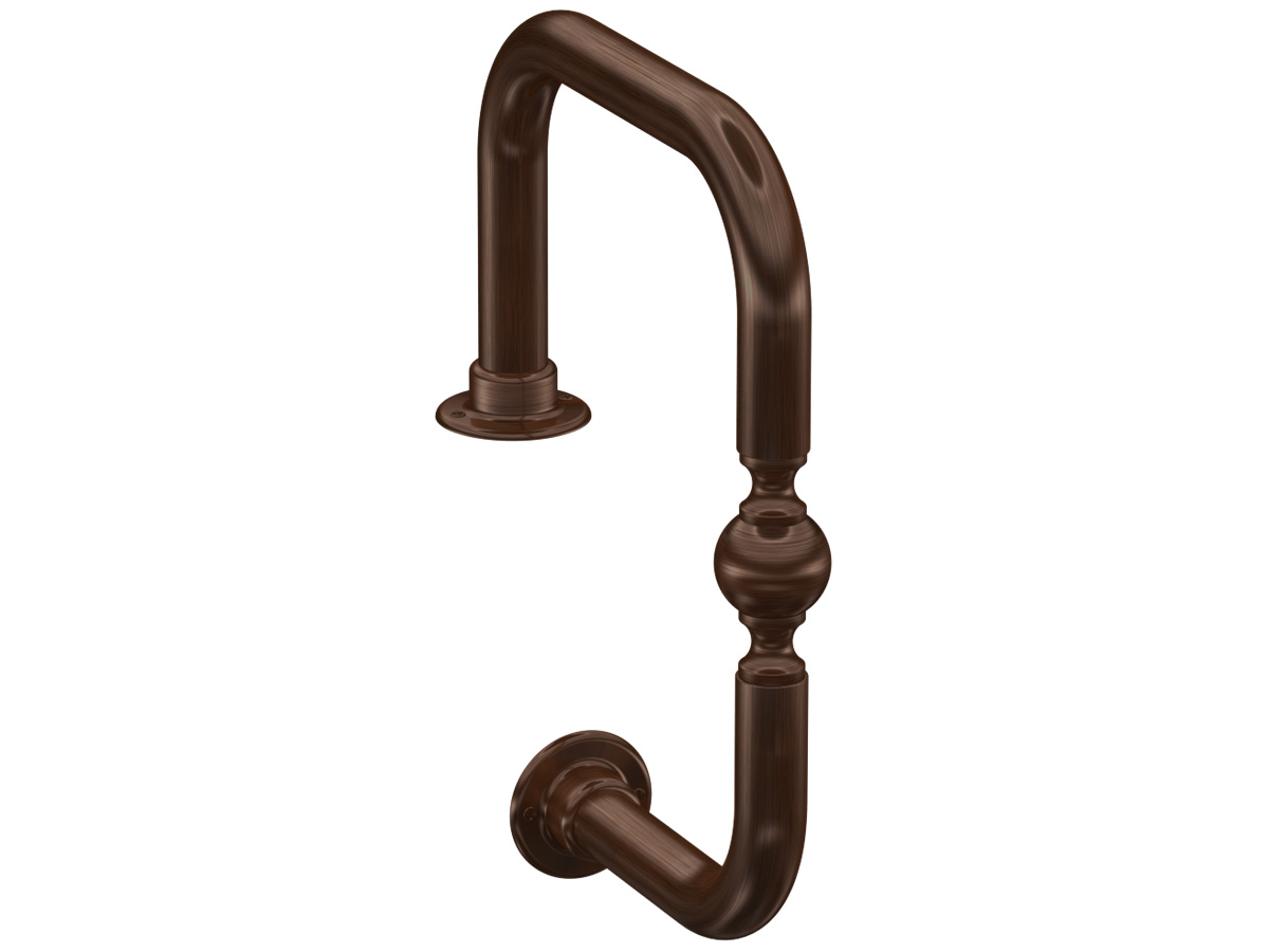 Model W948 Antique Bronze Ball In Center Service Bar Rail | ESP Metal ...